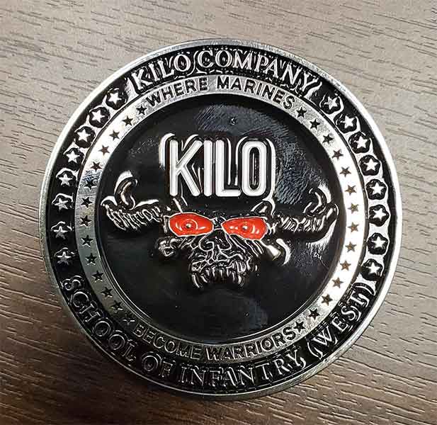 Kilo Company Challenge Coin – Military Custom T-Shirt